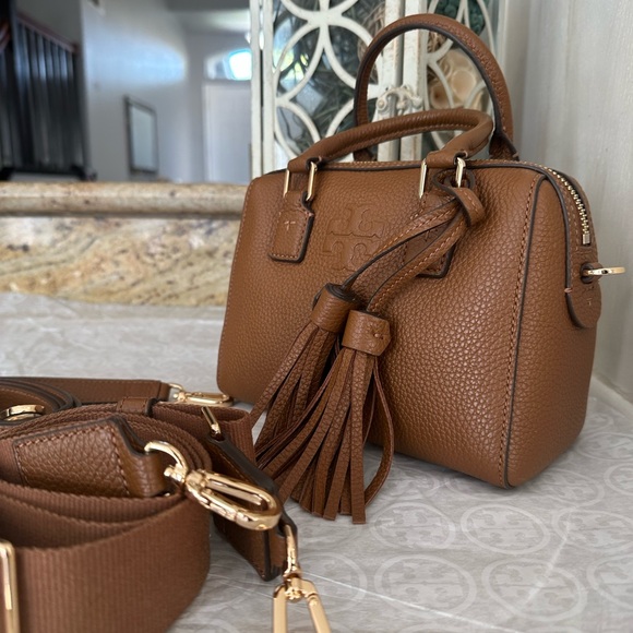 Tory Burch | Bags | New Tory Burch Thea Satchel Crossbody Double Strap ...